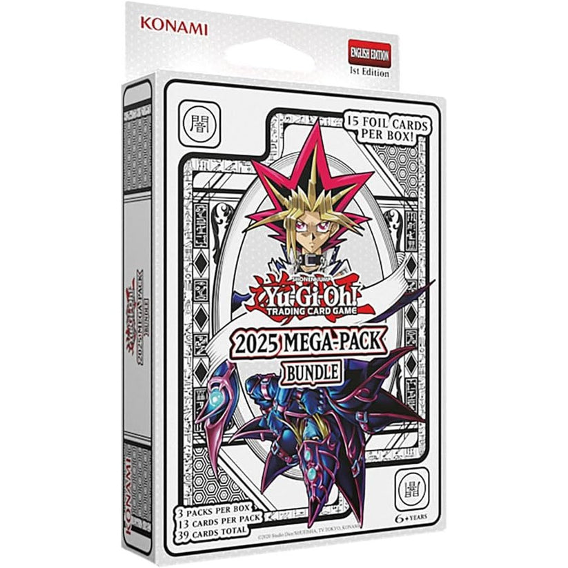 Yu-Gi-Oh! CCG 2025 Mega Pack Bundle - 1 Box: 15 Foil Cards - Konami ...
