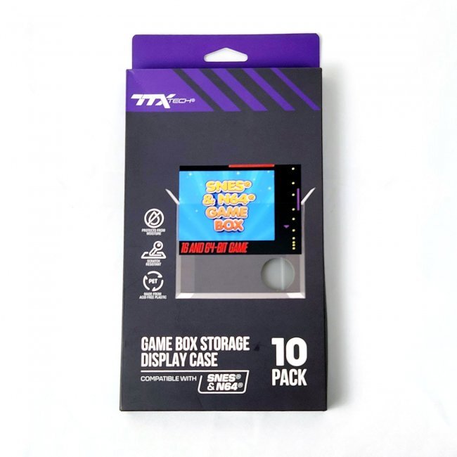 SNES & N64 Game Box Storage Display Case (10-Pack) - TTX Tech ...